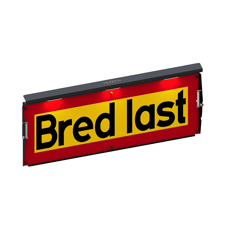 Pgtech Bredlast skylt vikbar med belysning | Pgtech AB
