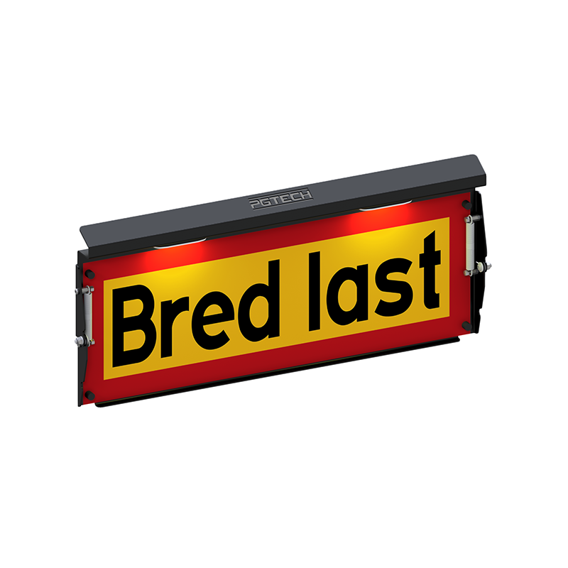 Pgtech Bredlast Skylt Vikbar med belysning Mini Svart | Pgtech AB