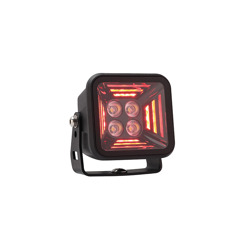 Dark Knight Arbetsljus Röd | Lastbilstillbehör | Pgtech AB