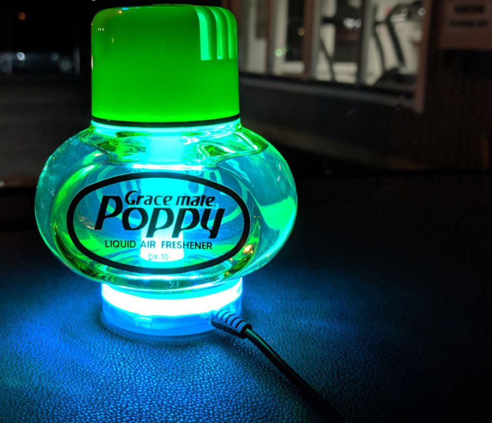 Ljusplatta till Poppy LED RGB 7 färger, 12-24V DC